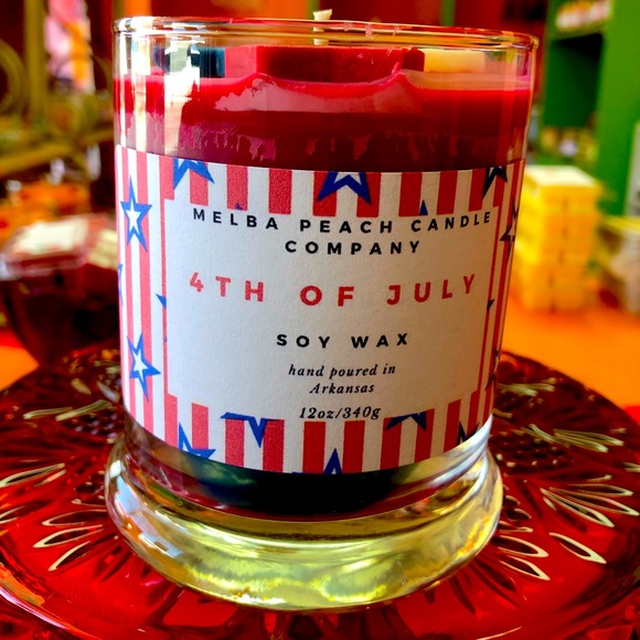 Melba Peach Candle Company | Accents | Happy 4th Of July Independence ...